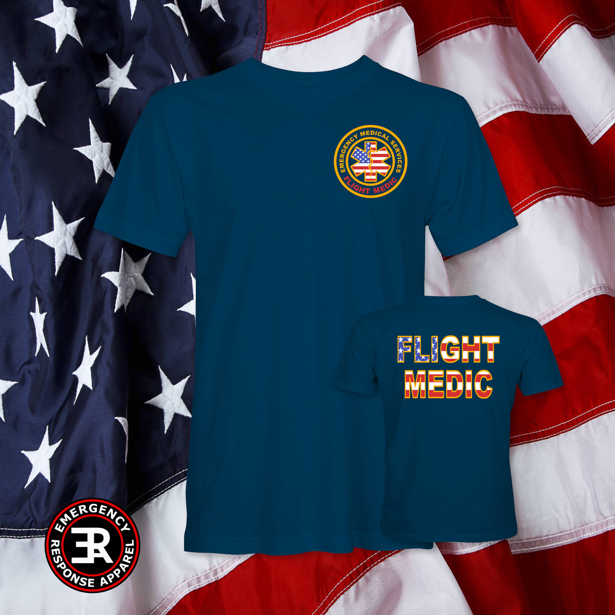 FLIGHT MEDIC AMERICAN FLAG SHIRT – Emergency Response Apparel