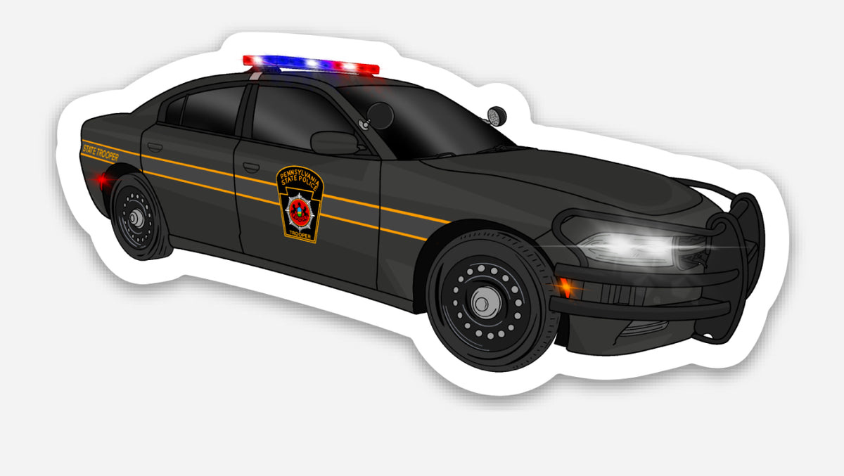 Pennsylvania State Police Dodge Charger Decal – Emergency Response Apparel
